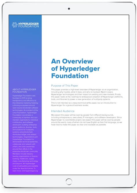 Hyperledger Foundation On Linkedin White Papers