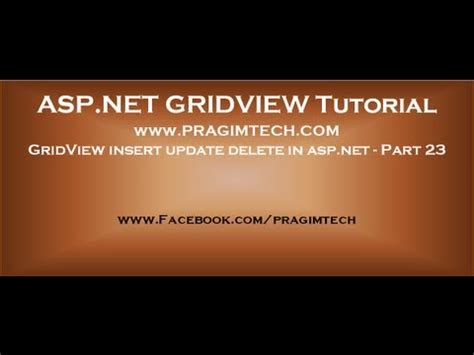 GridView Insert Update Delete In Asp Net Part YouTube