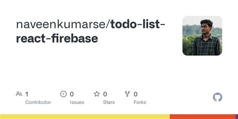 GitHub Naveenkumarse Todo List React Firebase