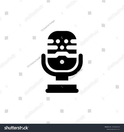 Microphone Vector Icon Computer Component Icon Stock Vector Royalty