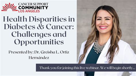 Health Disparities In Diabetes And Cancer Challenges And Opportunities
