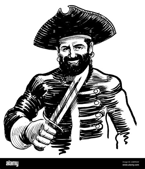 Pirate Captain Drawing