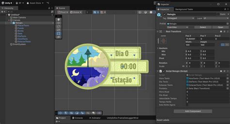 Modular Clock System Daynight Time Tracker Unity C By Greateden