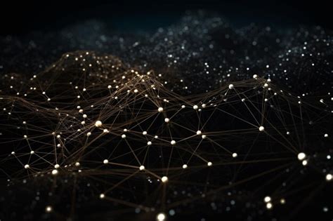 Premium Ai Image A Sleek And Streamlined Representation Of Interconnected Dots Symbolizing