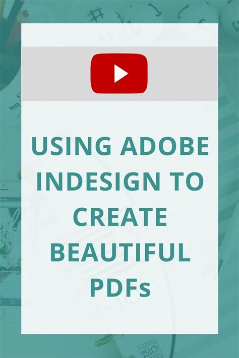 using adobe indesign watch this to learn the basics of how you can