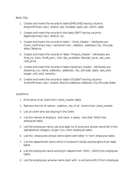 Dbs Lab Assignment Pdf Sql Data Management Software