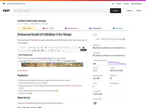 Ckeditor5 Build Strapi Wysiwyg