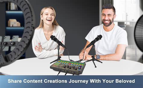 Sound Effects Board Set For Beginners Basic Audio Interface With Mic And Stand Denosing