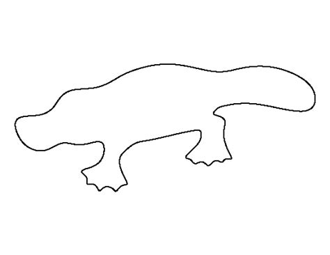 Printable Platypus Template