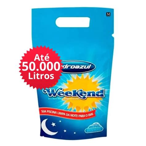 Tratamento Piscina Weekend Hidroazul 4kg Até 50000 Litros