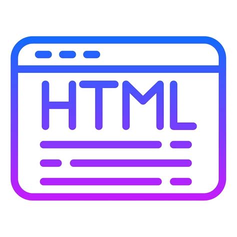 html 파일 아이콘 프리미엄 벡터
