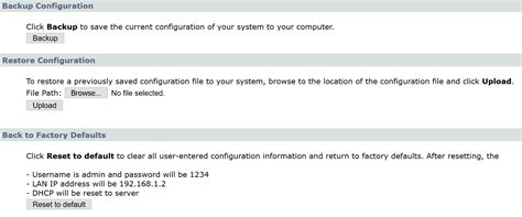 Repeater How To Backuprestorereset The Wap3205 V3 Configuration