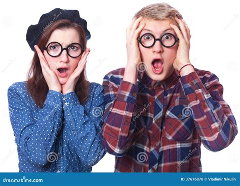 Nerd Teens Stock Photo Image Of Adult Background Cute
