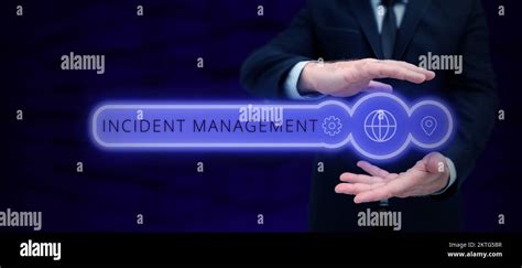 Writing Displaying Text Incident Management Concept Meaning Process To Return Service To Normal