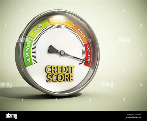 Credit Score Gauge Scale Rating Credit Information From Very Poor To Excellent The Dial