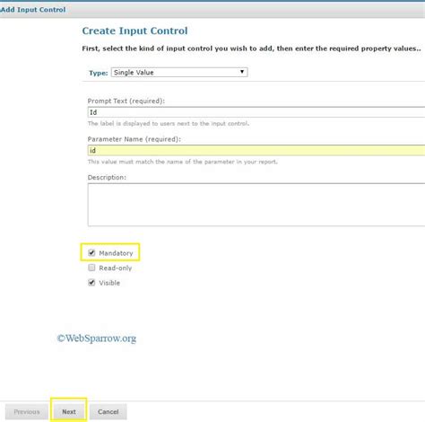 deploy jasper reports in jasperreports server using parameters websparrow
