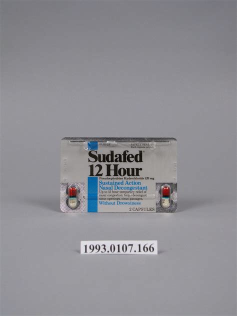 Sudafed 12 Hour Sample Smithsonian Institution