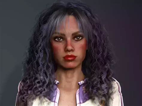 3d Model Viola Female Character Vr Ar Low Poly Cgtrader