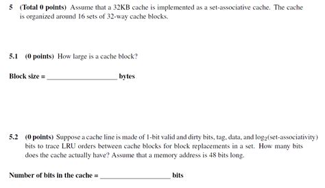 Solved Assume That A 32KB Cache Is Implemented As A Chegg Com