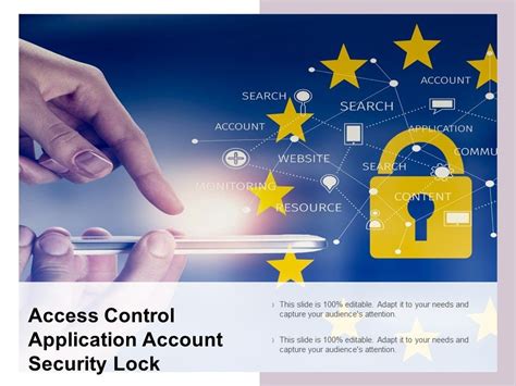 Access Control Application Account Security Lock Ppt PowerPoint Presentation File Slide Portrait