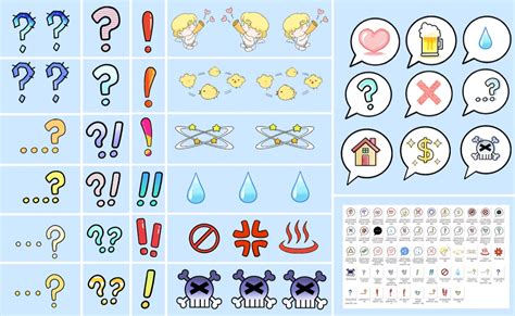 감정 말풍선기호 브러쉬 56종