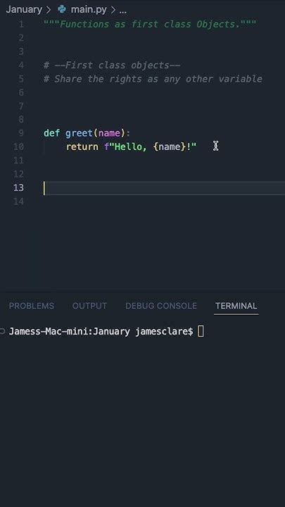 Python 3 Understanding Functions As First Class Objects Python3