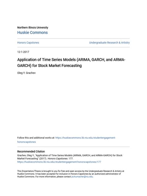 Application Of Time Series Models For Stock Market Forecasting Pdf Autoregressive Integrated