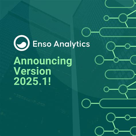 Enso Analytics 2025 1 New Features And Enhancements Enso Analytics Posted On The Topic Linkedin