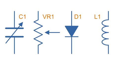 Resistor Circuit Symbols Basic Circuit Elements Symbols Of Resistor