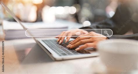 search technology search engine optimization businesswoman using