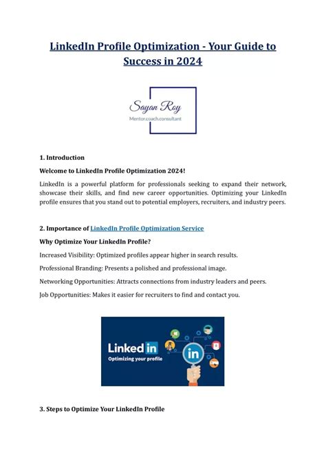 Ppt Linkedin Profile Optimization Your Guide To Success In 2024 Powerpoint Presentation Id