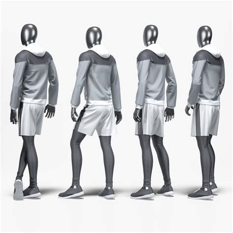 Set Male Sport 3d Model Turbosquid 1316860