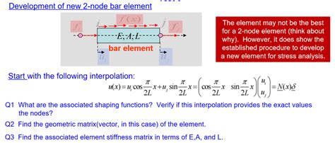 Development Of New 2 Node Bar Element The Element May