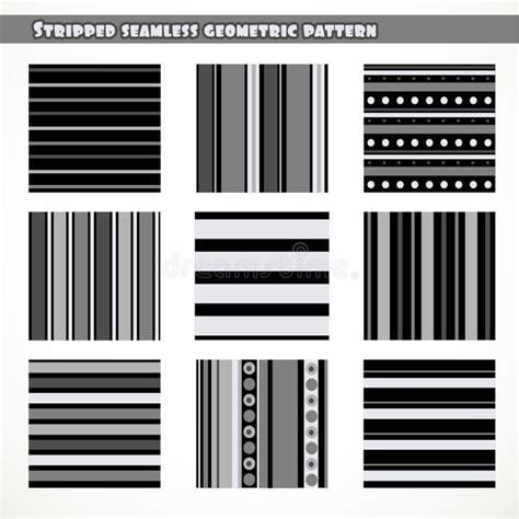 Stripped Seamless Geometric Pattern In Green Beige And White Colors