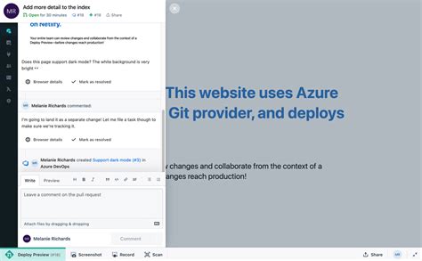 Collaborative Deploy Previews Now Supported On Sites Connected To Azure Devops Repos Updates