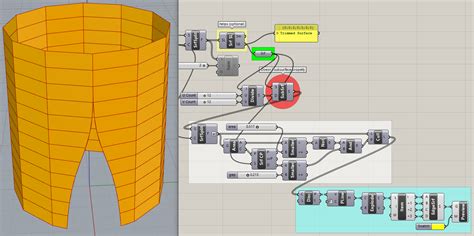 Sub Dividing Trimmed Cylinder Grasshopper Mcneel Forum