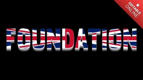 Foundation Text Effect Generator