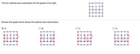 Solved Find An Optimal Semi Eulerization For The Graph To Chegg