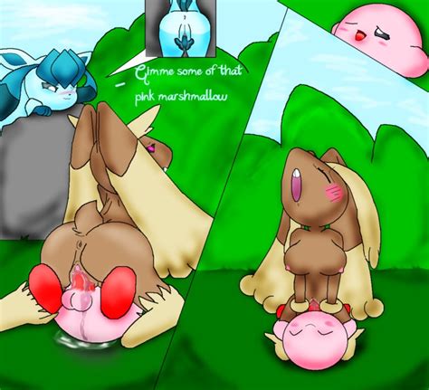 Rule 34 Crossover Eeveelution Generation 4 Pokemon Glaceon Kirby
