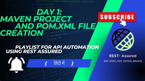 rest assured day 1 maven project and pom xml file creation for rest