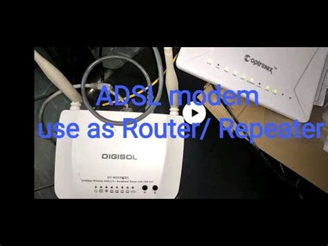 How To Make ADSL MODEM As A Router Repeater Dlink DIGISOL TP LINK YouTube