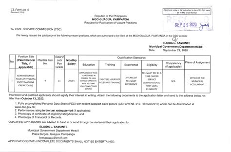 Administrative Assistant V Data Machine Operator Iii Official