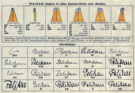 Fountain Pen Nib Size Chart Fountain Pen Nib Sizes What Do