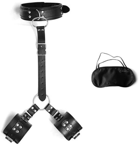 Wholesale Misstu Restraints Sex Kit Neck To Wrist Cuffs Y Restraint Collar Handcuffs Bondage Set