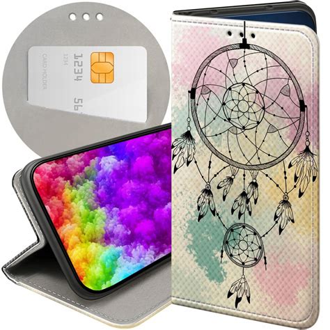 ETUI Z KLAPKĄ DO XIAOMI MI T LITE WZORY BOHO ŁAPACZ SNÓW PIÓRA FUTERAŁ Xiaomi Sklep EMPIK COM