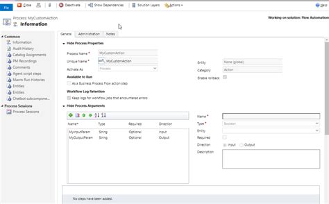 Call Custom Action From Javascript And Run Plugin For Custom Message In