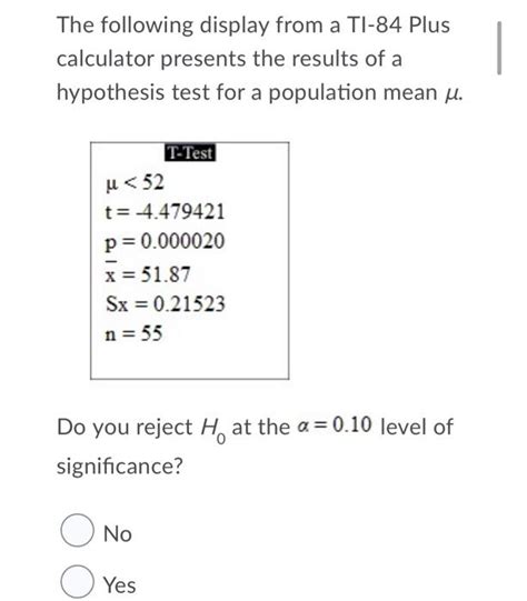 Solved The Following Display From A TI Plus Calculator Chegg