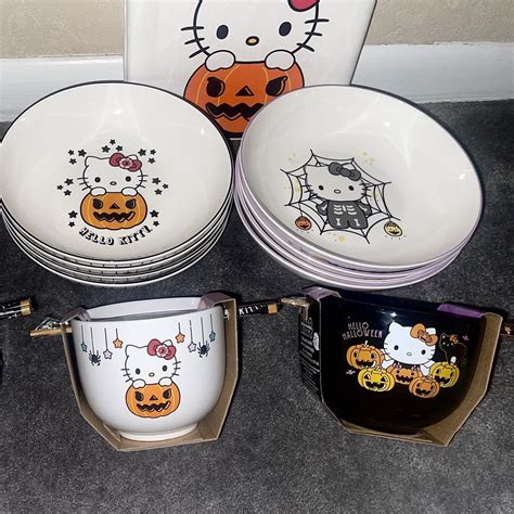 Halloween Hello Kitty Bowls And Ramen Bowls With Depop