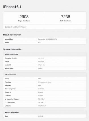 Apple A Pro Chipset Appears On Geekbench Performance Cores Clocked
