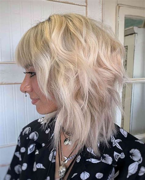 82 Medium Shag Haircuts In Messy Style